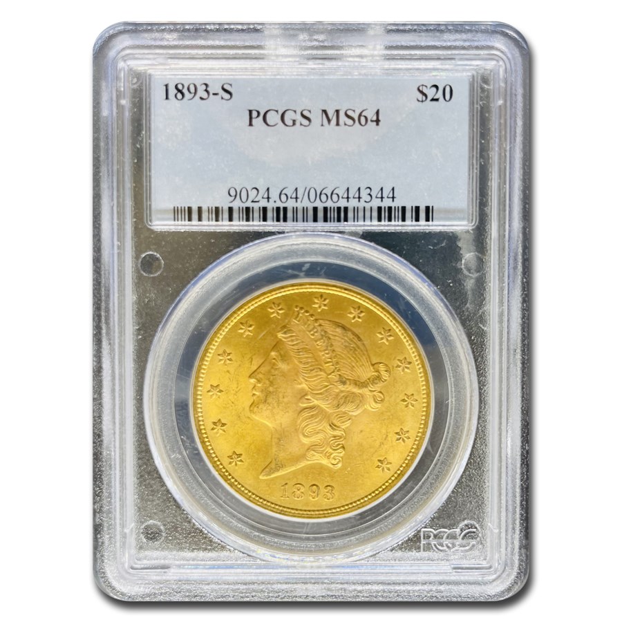 Buy 1893-S $20 Liberty Gold Double Eagle MS-64 PCGS | APMEX