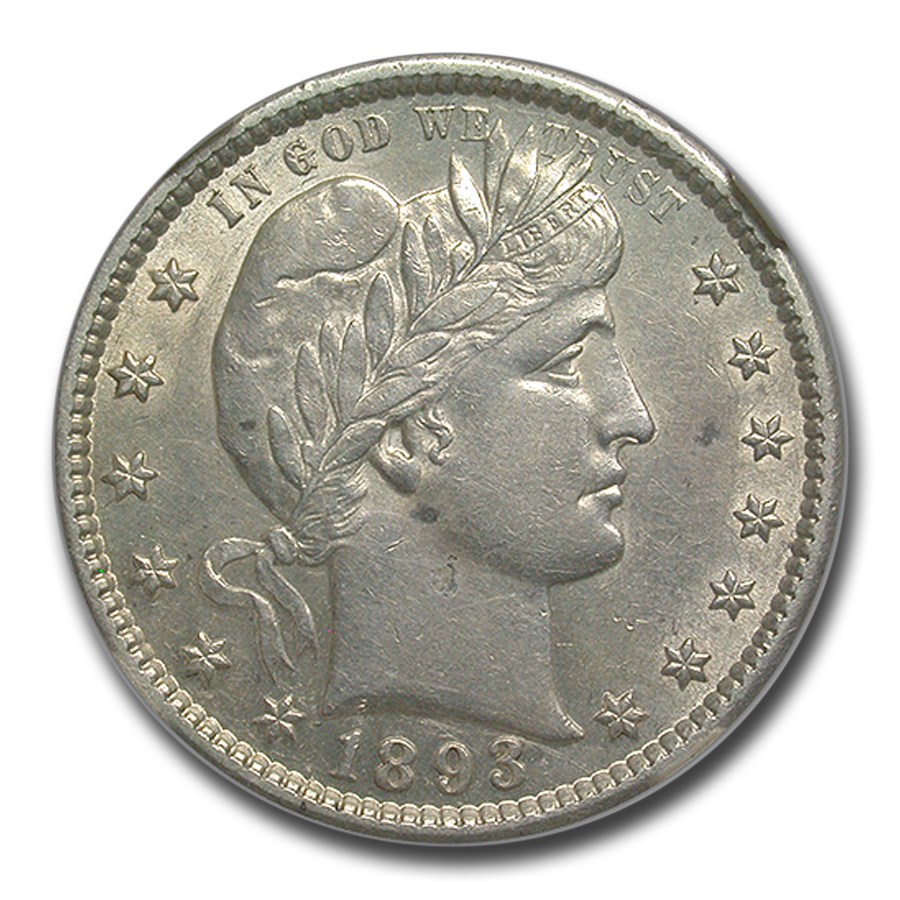 Buy 1893-S Barber Quarter AU-55 NGC | APMEX