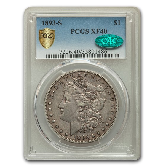 Buy 1893-S Morgan Dollar XF-40 PCGS CAC | APMEX
