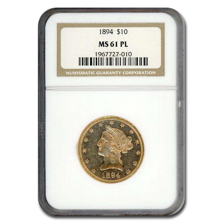Buy 1894 $10 Liberty Gold Eagle MS-61 NGC (PL) | APMEX