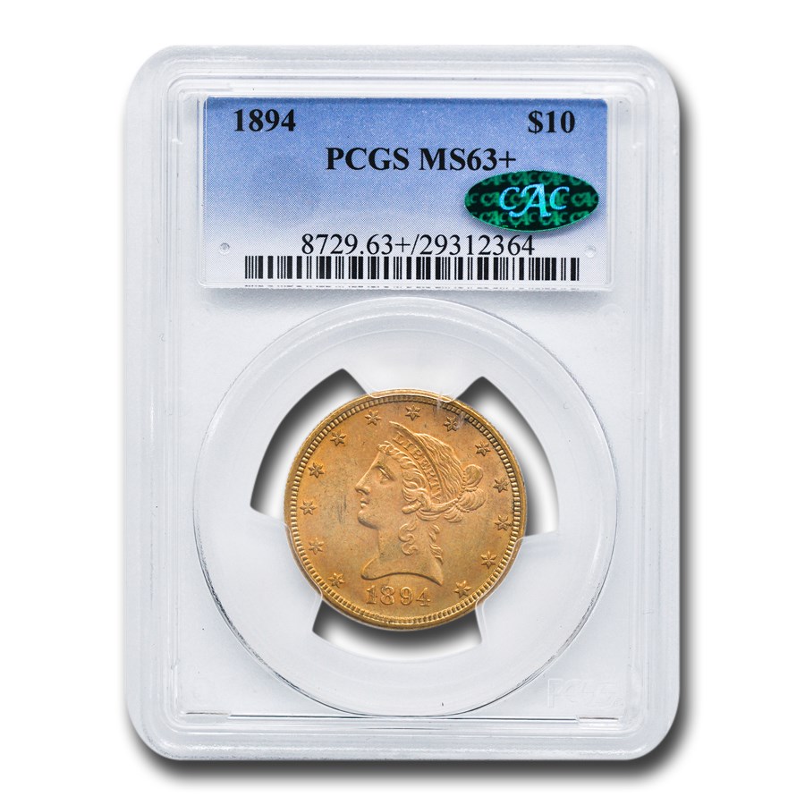 Buy 1894 $10 Liberty Gold Eagle MS-63+ PCGS CAC | APMEX