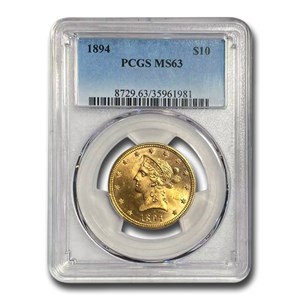 Buy 1894 $10 Liberty Gold Eagle MS-63 PCGS | APMEX