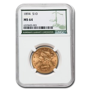 Buy 1894 $10 Liberty Gold Eagle MS-64 NGC (Green Label) | APMEX