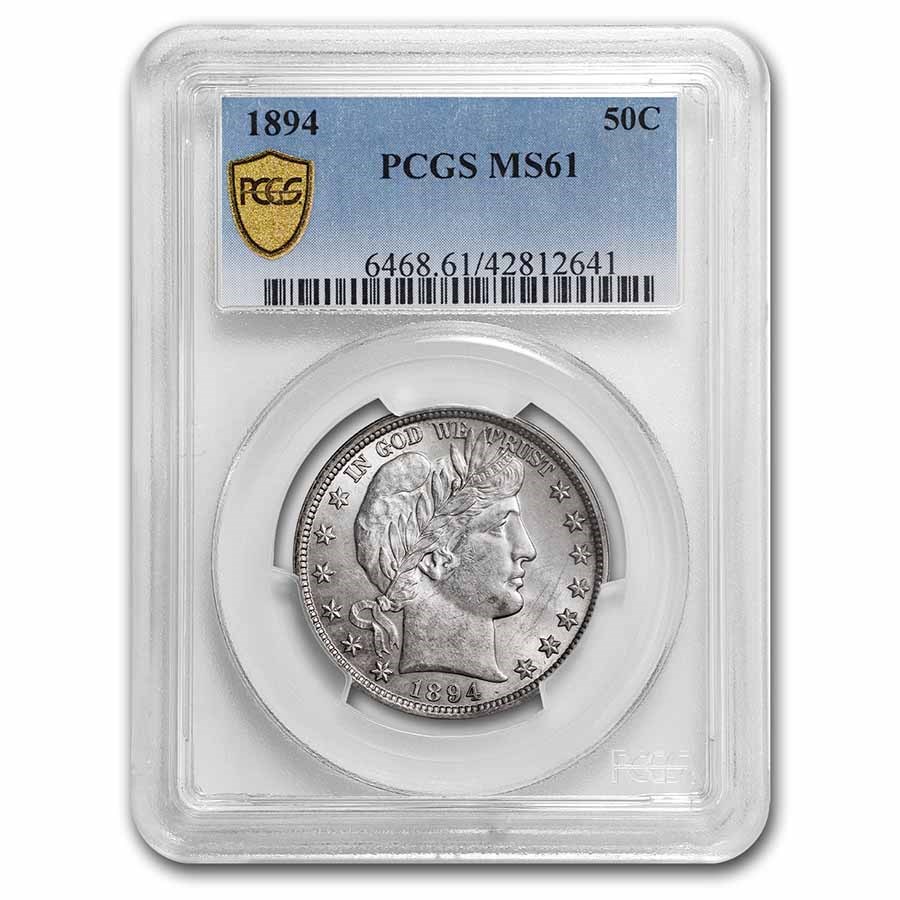 Buy 1894 Barber Half Dollar MS-61 PCGS | APMEX