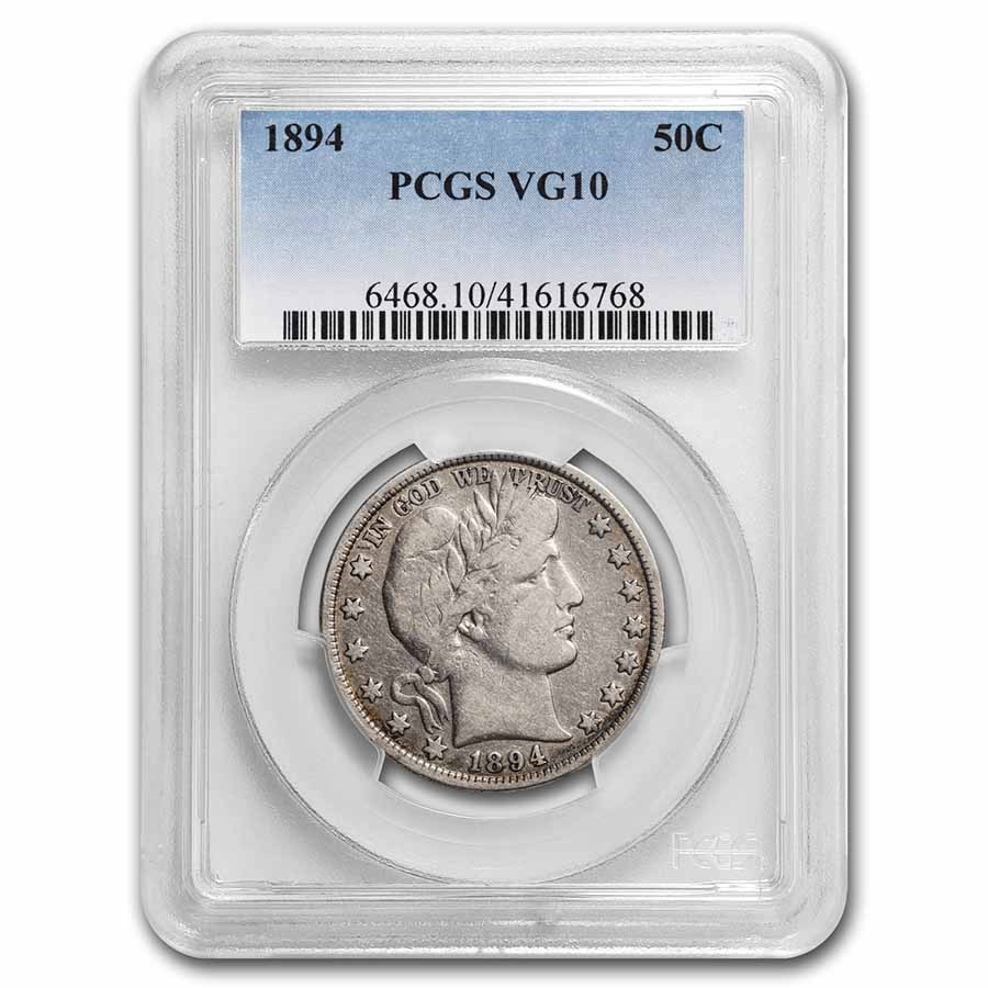 Buy 1894 Barber Half Dollar VG-10 PCGS | APMEX