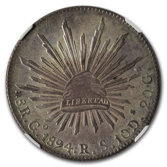 Buy 1894-Go RS Mexico Silver 8 Reales MS-61 NGC | APMEX