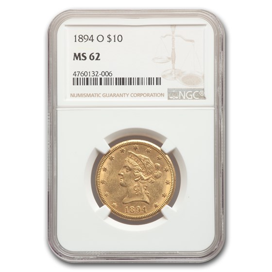 Buy 1894-O $10 Liberty Gold Eagle MS-62 NGC | APMEX