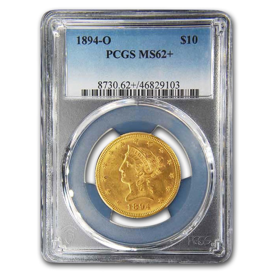 Buy 1894-O $10 Liberty Gold Eagle MS-62+ PCGS | APMEX