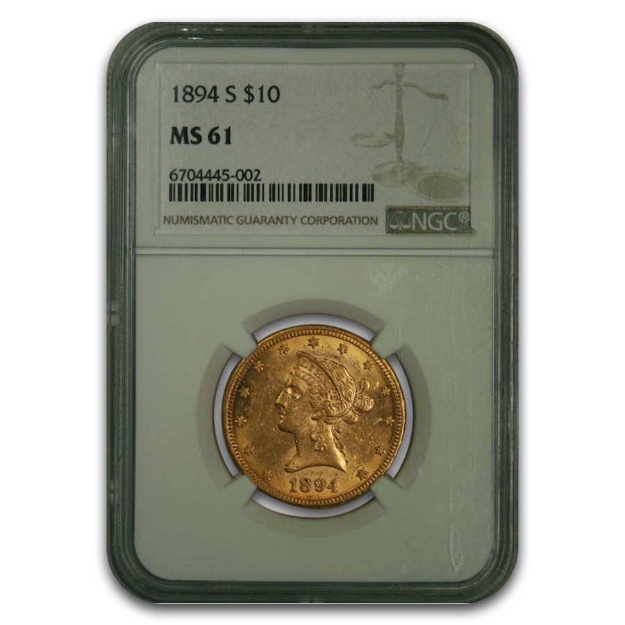 Buy 1894-S $10 Liberty Gold Eagle MS-61 NGC | APMEX