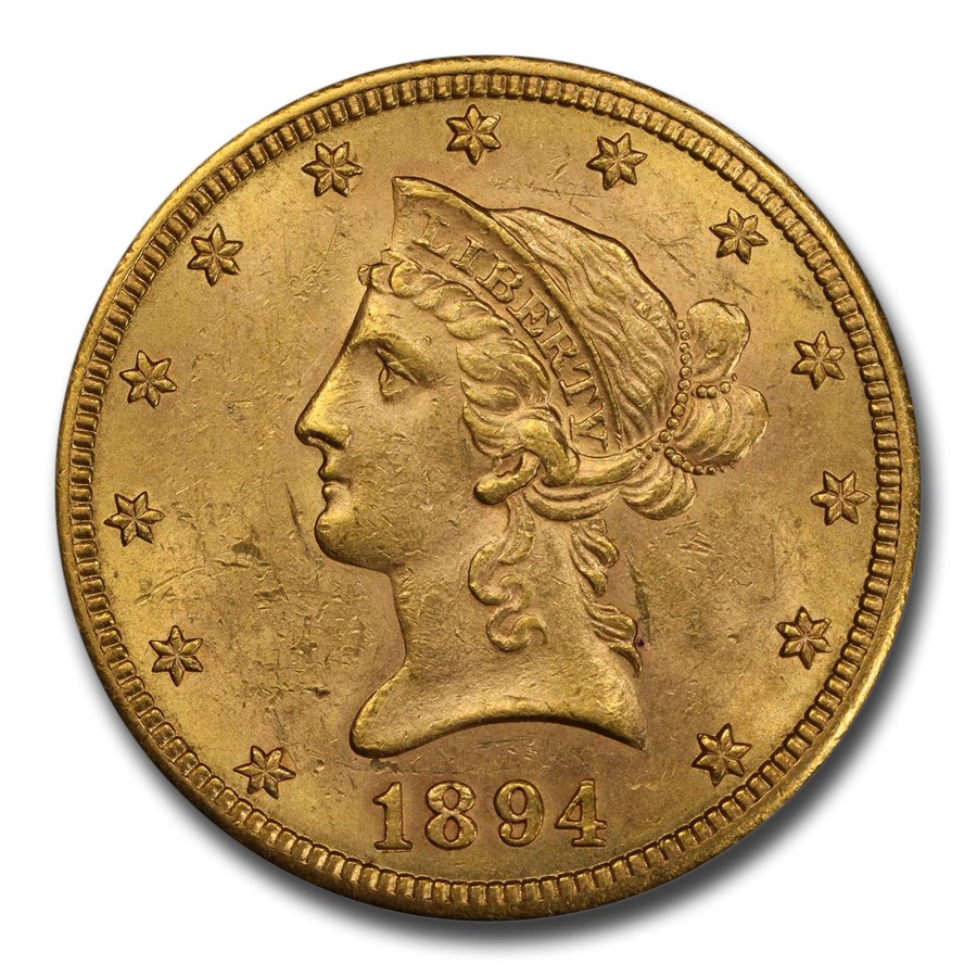 1894-S $10 Liberty Gold Eagle MS-62 PCGS