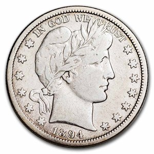 Buy 1894-S Barber Half Dollar Fine Details (Cleaned) | APMEX