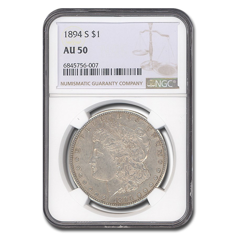 Buy 1894-S Morgan Dollar AU-50 NGC | APMEX