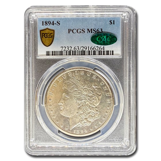 Buy 1894-S Morgan Dollar MS-63 PCGS (CAC) | APMEX