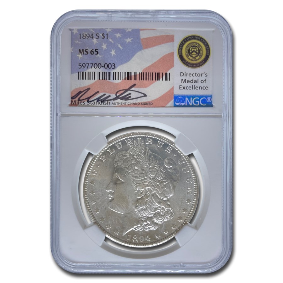 Buy 1894-S Morgan Dollar MS-65 NGC (Miles Standish) | APMEX