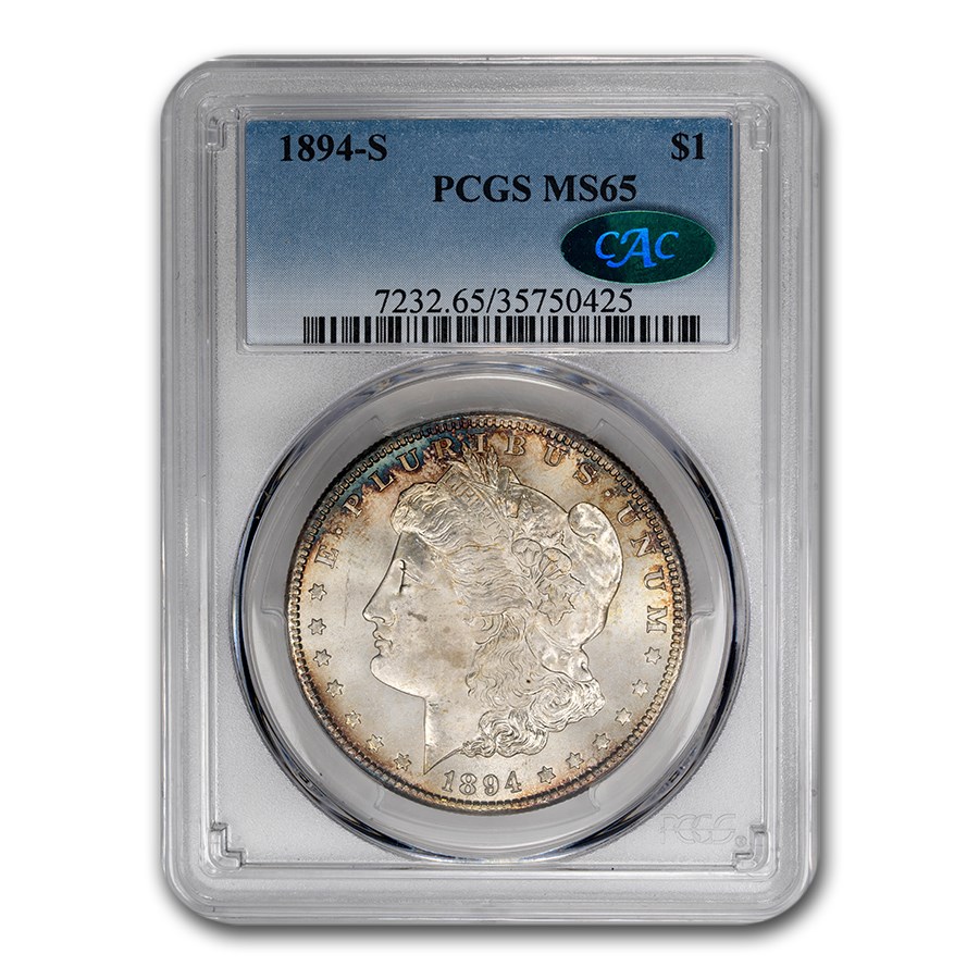 Buy 1894-S Morgan Dollar MS-65 PCGS CAC | APMEX
