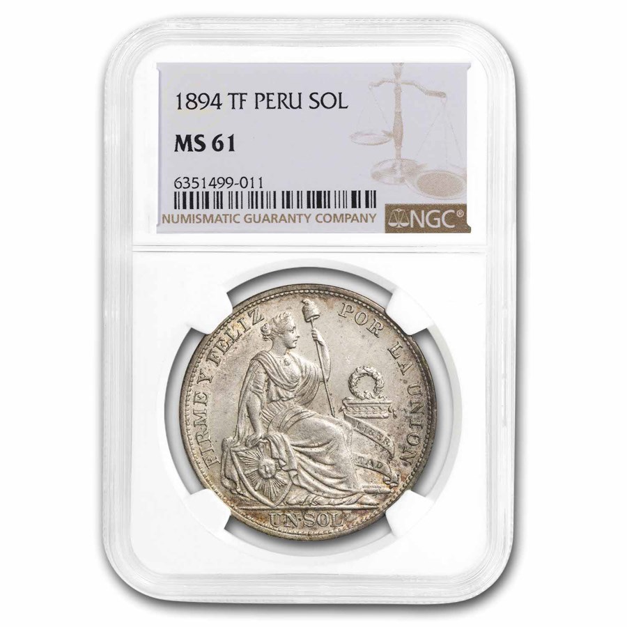 Buy 1894-TF Peru Silver Sol MS-61 NGC | APMEX