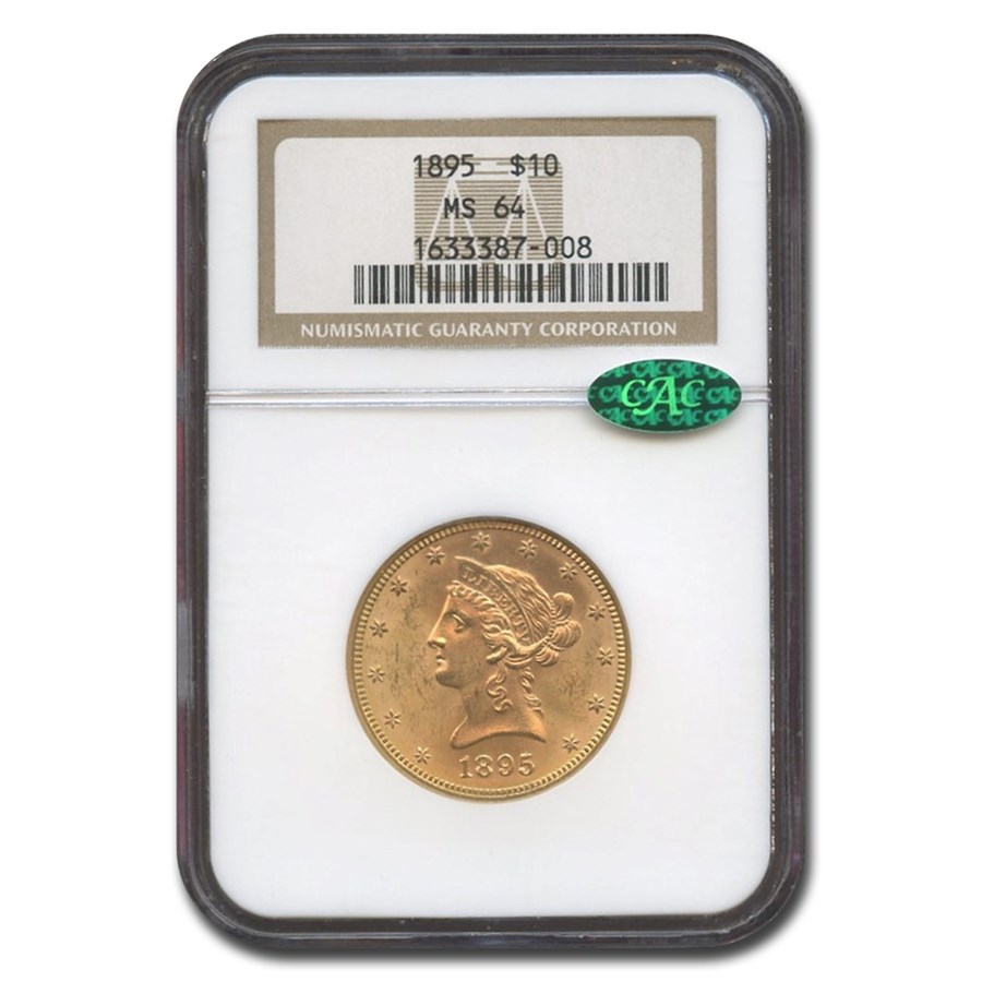 Buy 1895 $10 Liberty Gold Eagle MS-64 NGC CAC | APMEX