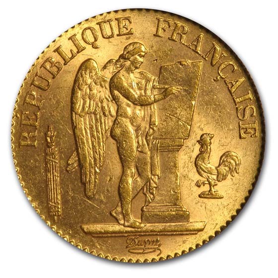 Buy 1895-A France Gold 20 Francs Angel MS-63 PCGS | APMEX