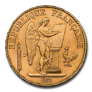 Buy 1895-A France Gold 20 Francs Lucky Angel MS-65 NGC | APMEX