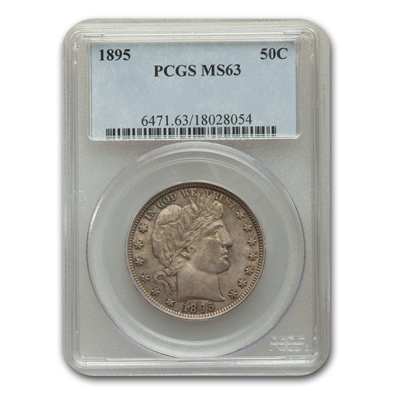 Buy 1895 Barber Half Dollar MS-63 PCGS | APMEX