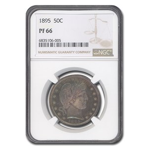 Buy 1895 Barber Half Dollar PF-66 NGC | APMEX