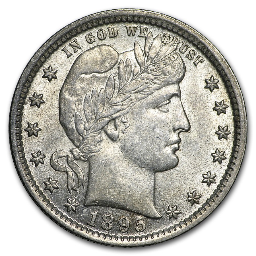 Buy 1895 Barber Quarter Ch AU | APMEX