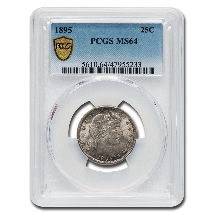 1895 Barber Quarter MS-64 PCGS