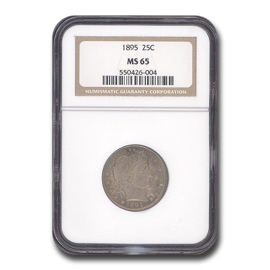 Buy 1895 Barber Quarter MS-65 NGC | APMEX