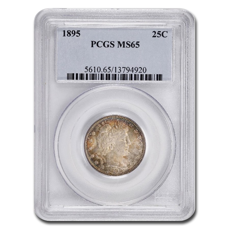 1895 Barber Quarter MS-65 PCGS