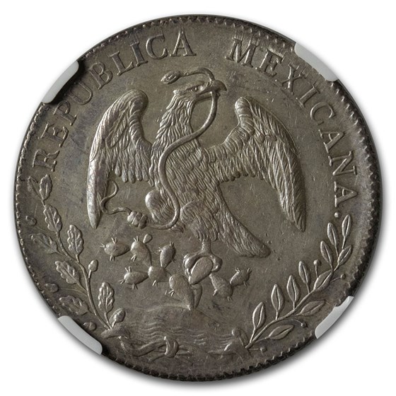 Buy 1895-Cn AM Mexico Silver 8 Reales MS-61 NGC | APMEX