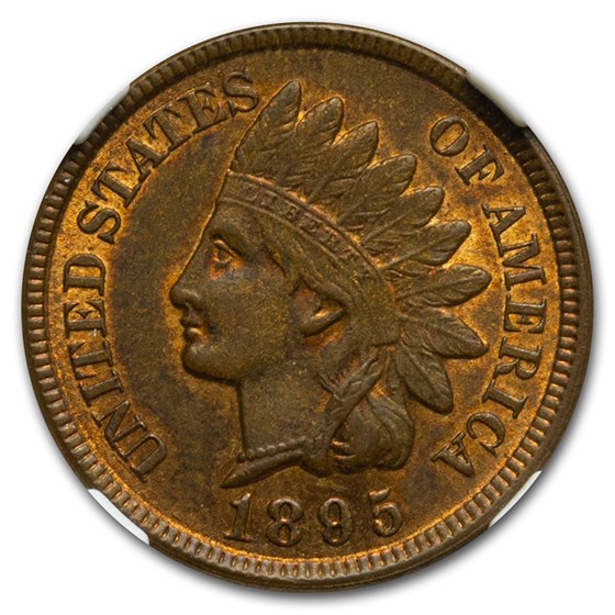 Buy 1895 Indian Head Cent MS-62 NGC (Red/Brown) | APMEX