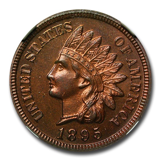 1895 Indian Head Cent PF-66 NGC (Red/Brown)