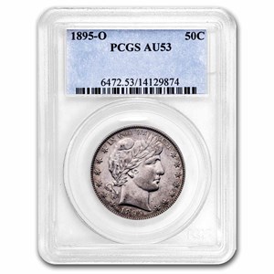 1895-O Barber Half Dollar AU-53 PCGS