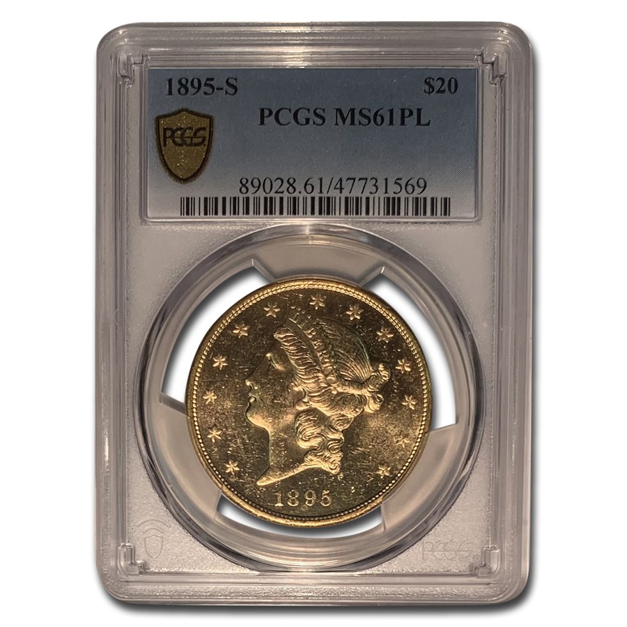 Buy 1895-S $20 Liberty Gold Double Eagle MS-61 PL | APMEX