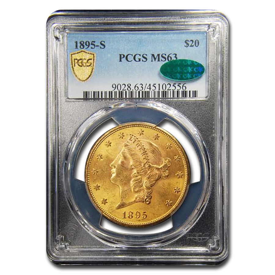 Buy 1895-S $20 Liberty Gold Double Eagle MS-63 PCGS CAC | APMEX