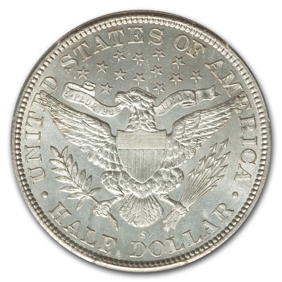 Buy 1895-S Barber Half Dollar MS-64+ PCGS | APMEX