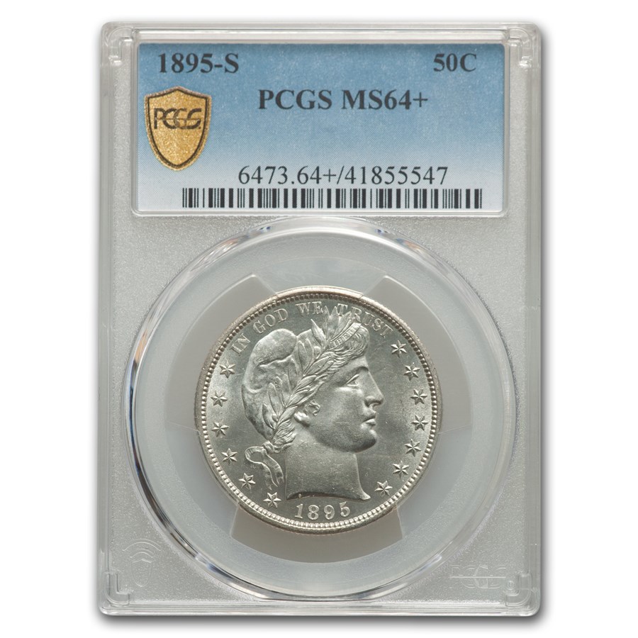 Buy 1895-S Barber Half Dollar MS-64+ PCGS | APMEX