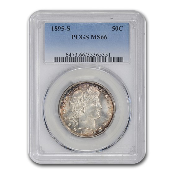 Buy 1895-S Barber Half Dollar MS-66 PCGS | APMEX