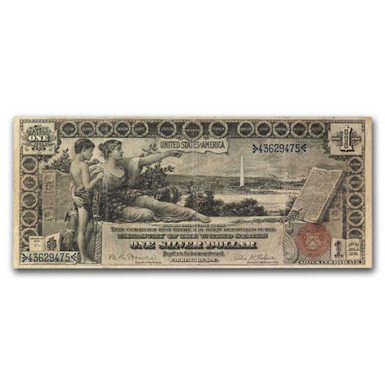1896 $1.00 Silver Certificate Educational Note VF (Fr#225)