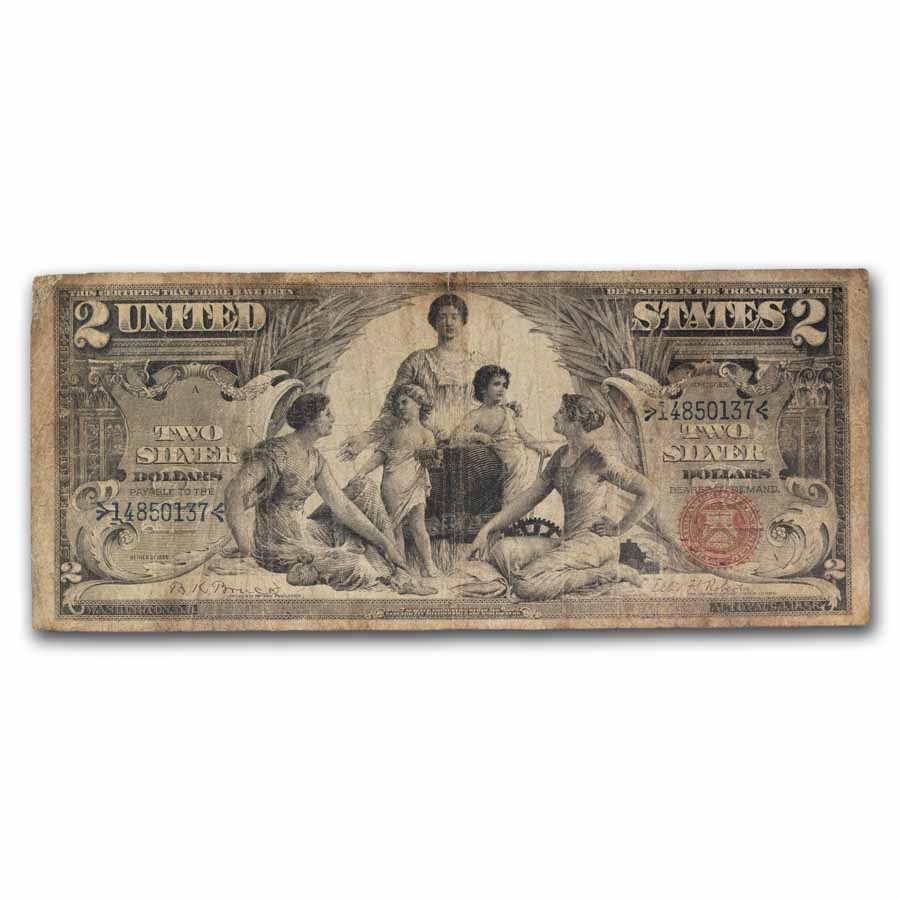 1896 $2.00 Silver Certificate Educational Note Fine (Fr#248)
