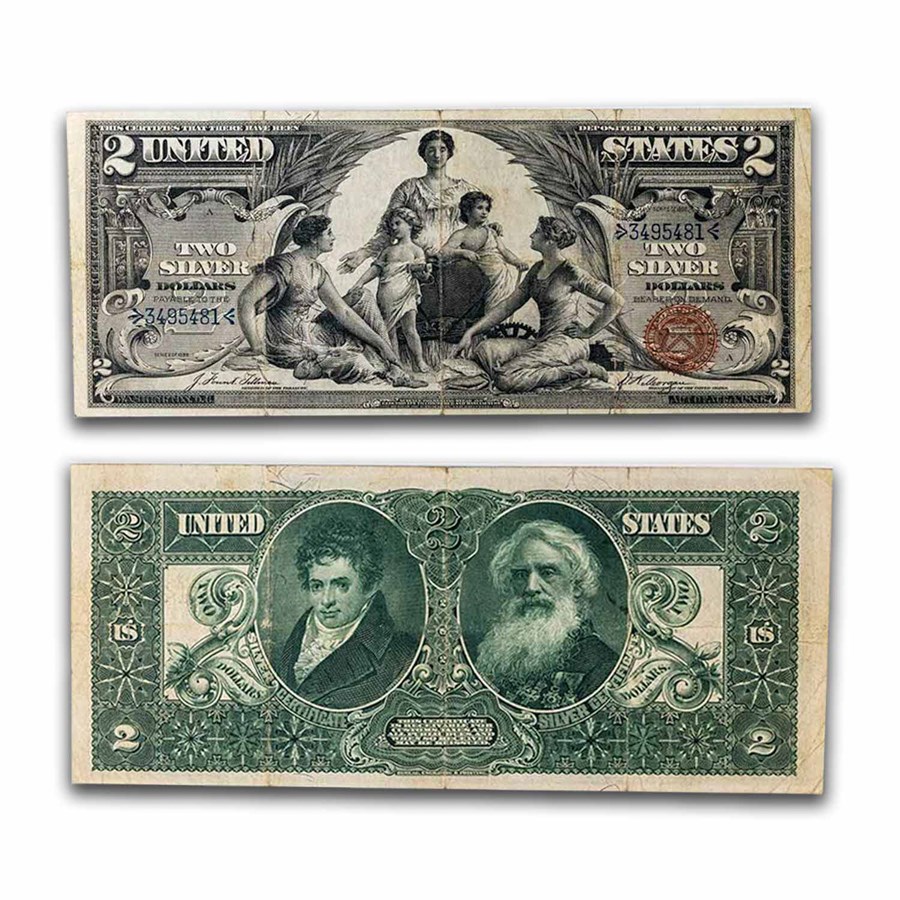 Buy 1896 $2 Silver Certificate Educational Note VF | APMEX