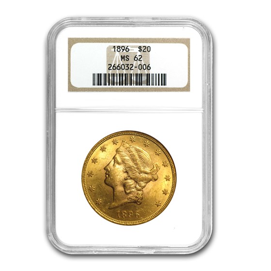 Buy 1896 $20 Liberty Gold Double Eagle MS-62 NGC (FS-301 RPD) | APMEX