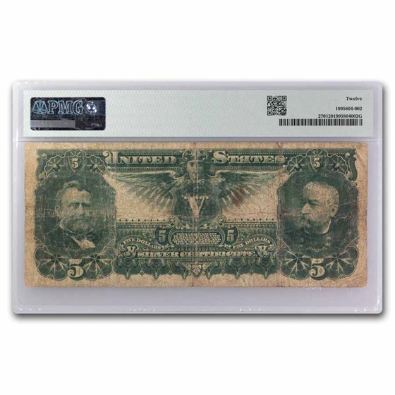 1896 $5.00 Silver Certificate Educational Note F-12 PMG (Fr#270)