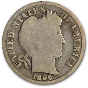 Buy 1896 Barber Dime Good | APMEX