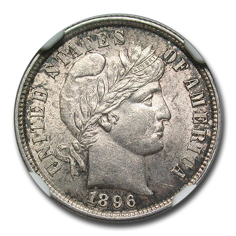 1896 Barber Dime MS-62 NGC