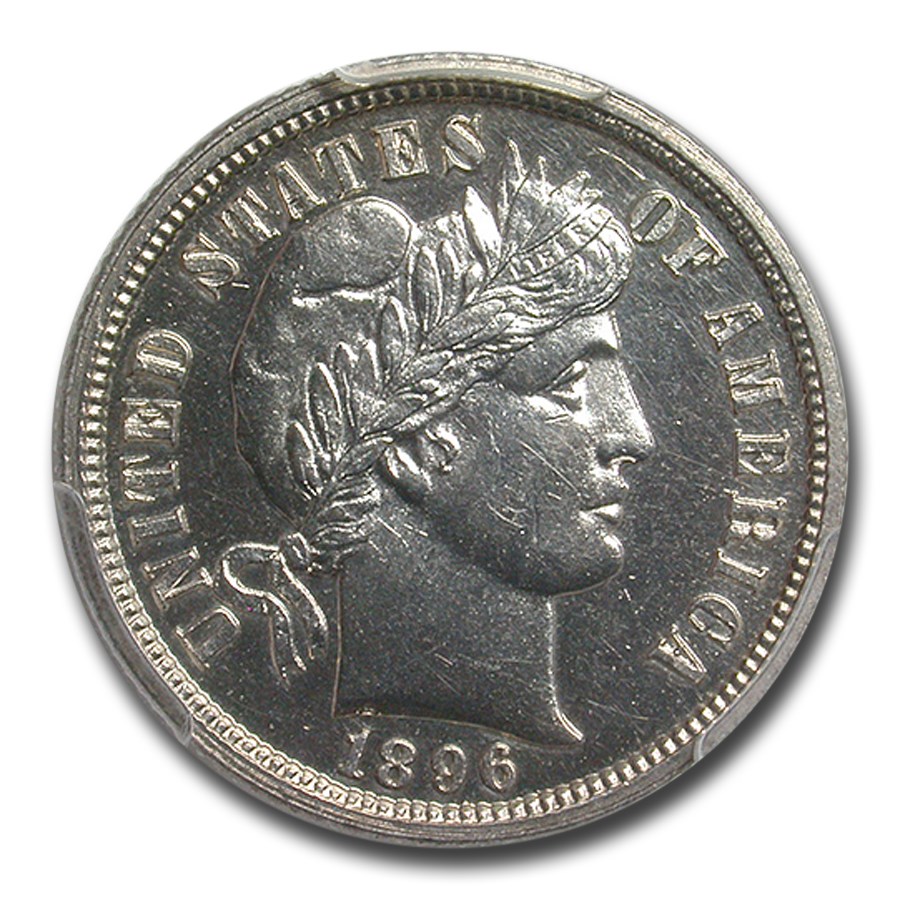 Buy 1896 Barber Dime PR-62 PCGS | APMEX