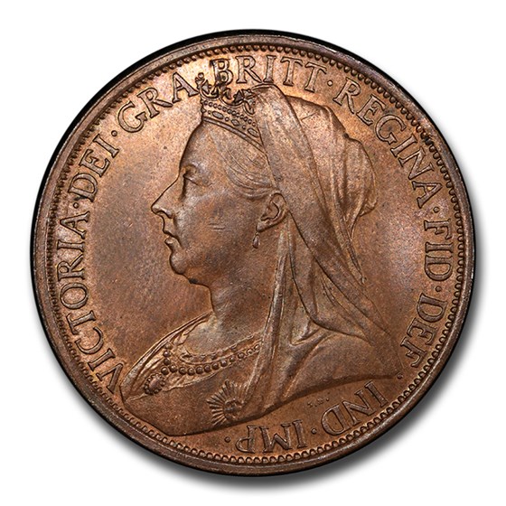 Buy 1896 Great Britain Penny Victoria MS-63 PCGS (Brown) | APMEX