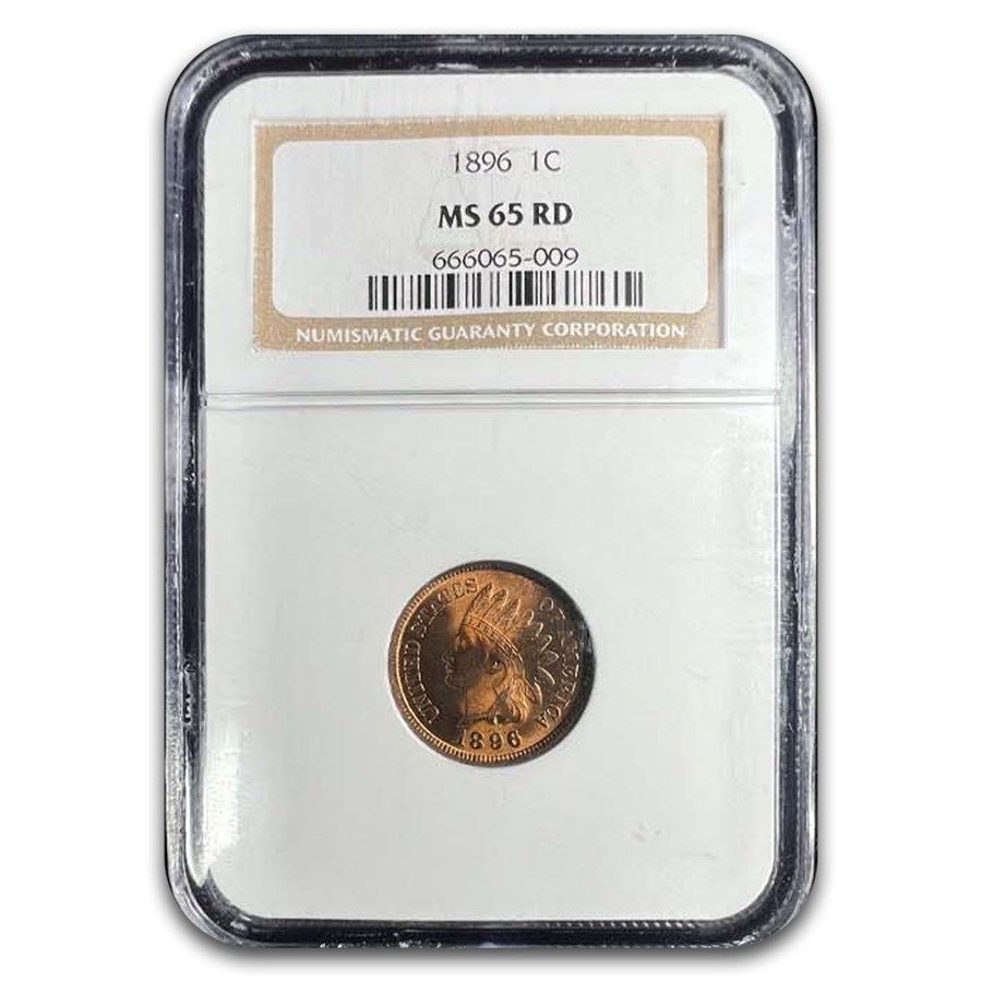 1896 Indian Head Cent MS-65 NGC (Red)