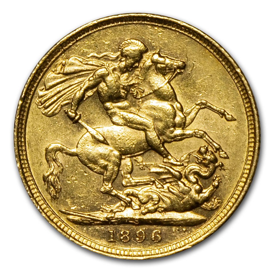Buy 1896-M Australia Gold Sovereign Victoria Veiled Head AU | APMEX