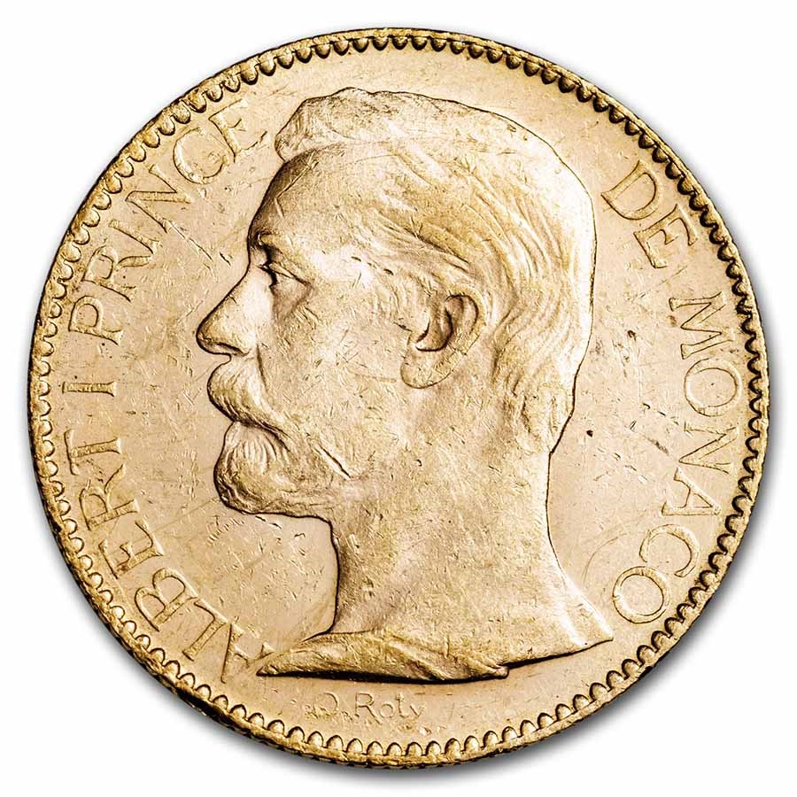 Buy 1896 Monaco Gold 100 Francs Albert I BU | APMEX